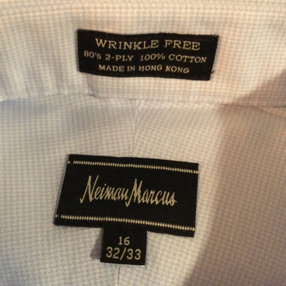 Neiman Marcus | Shirts | Neiman Marcus Mens Dress Shirt Sz 6 3233 Trim ...